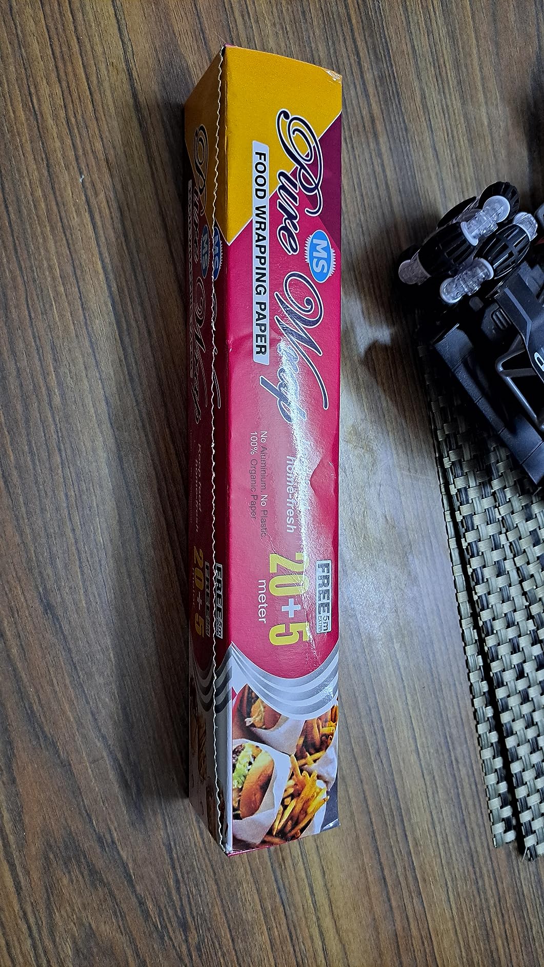 Pure Wrap Foil Paper Roll for Roti Wrapping, Kitchen Food Packing ...