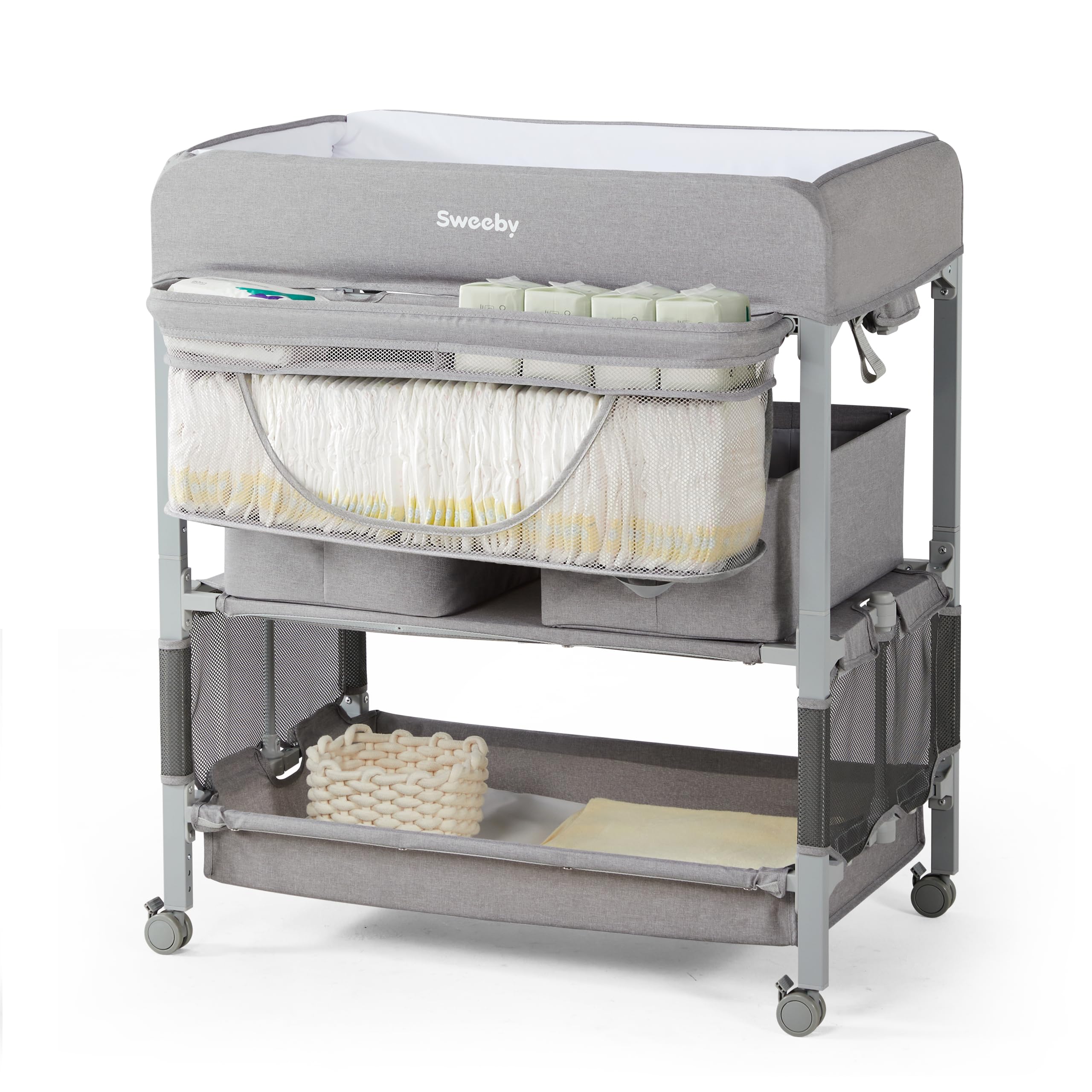 Amazon.com : Sweeby Portable Baby Changing Table, Foldable Changing ...