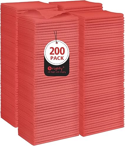 Amazon.com: Orighty Cleaning Cloths Bulk, 200 Pack Shop Rags Reusable ...