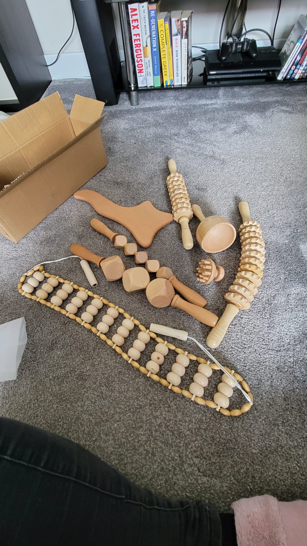 8PCS Wood Massage Therapy Tools, Wood Therapy Massage Tools Wooden ...