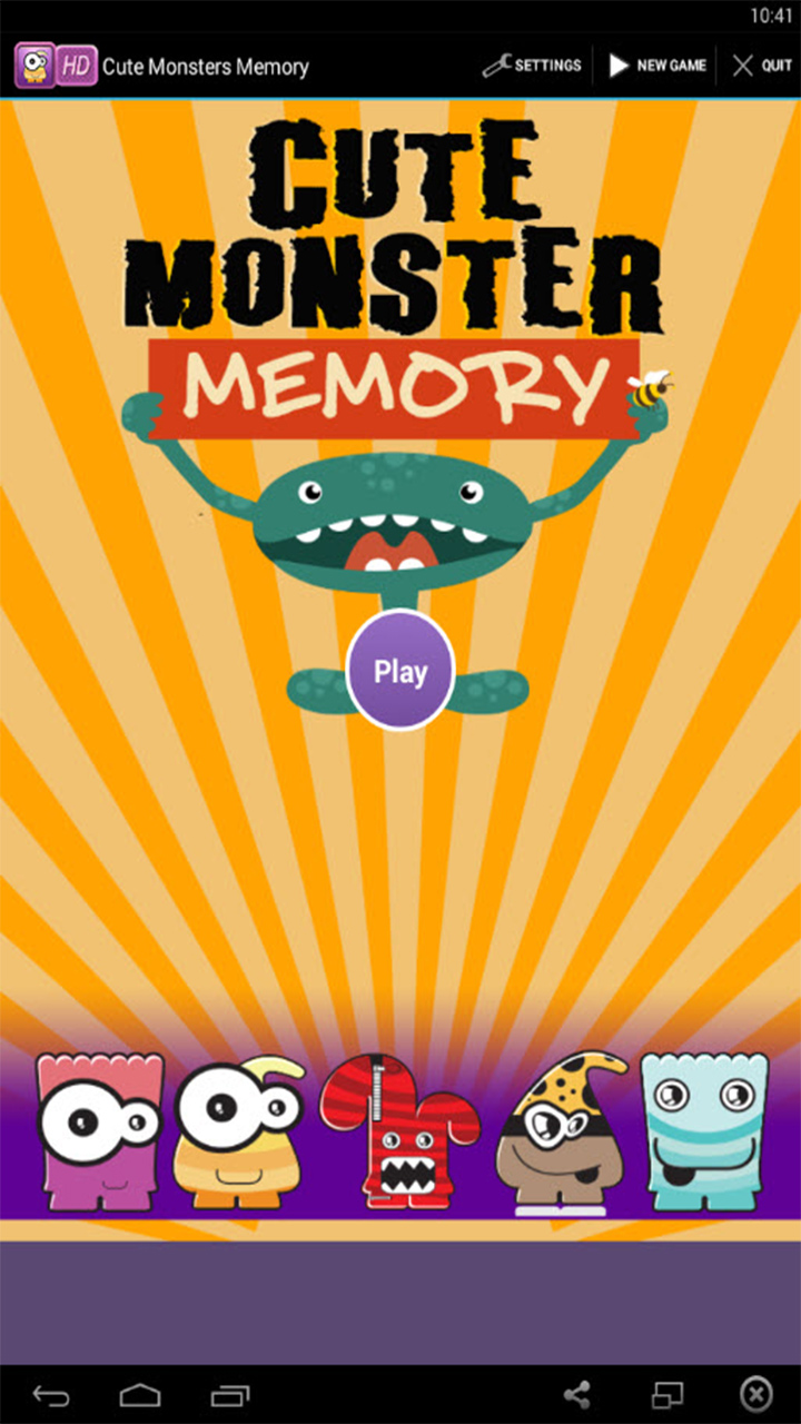 Cute Monsters Memory Game - App on Amazon Appstore