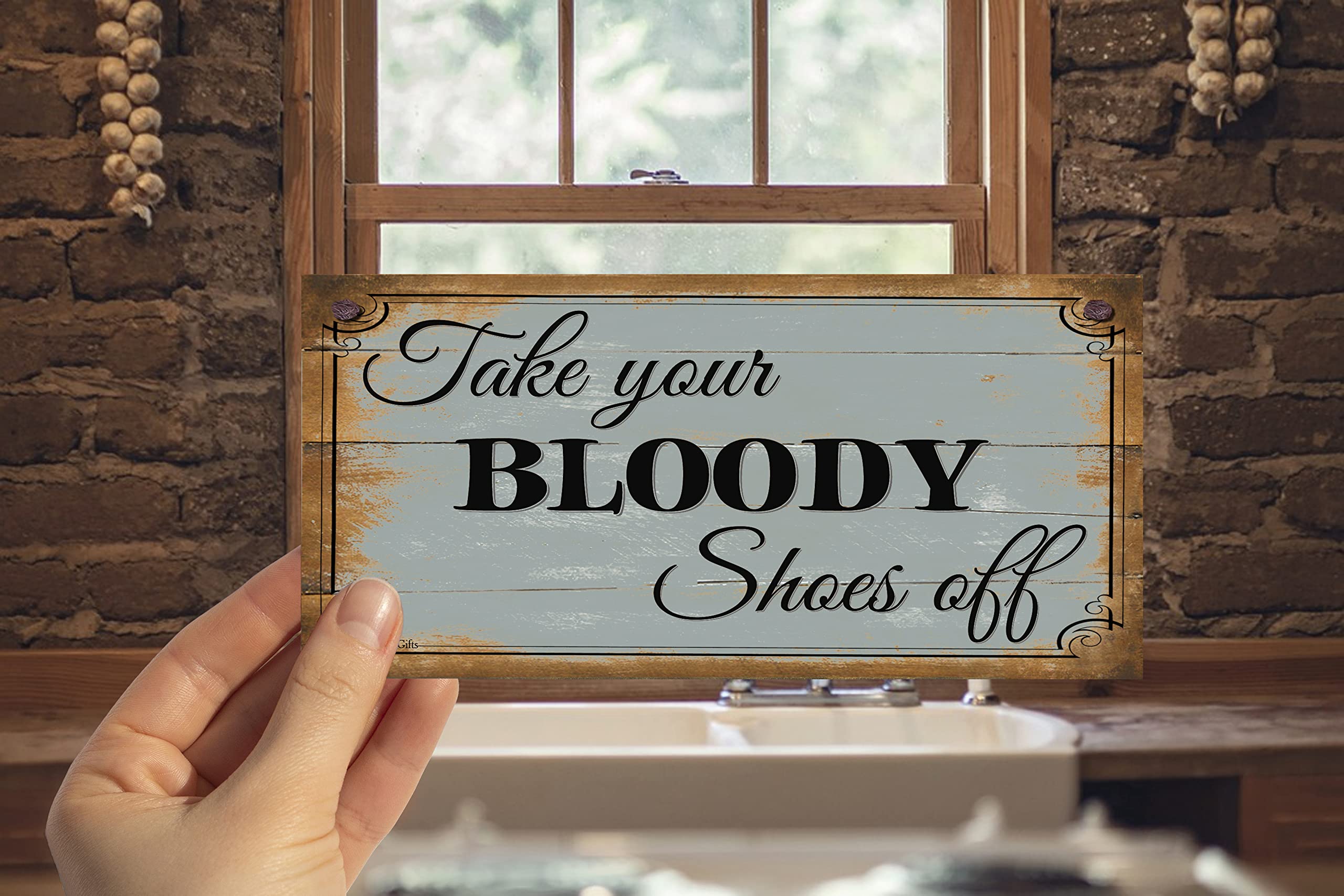 Funny Bloody Signs Probsin Funny Halloween Car Flag Window Clip