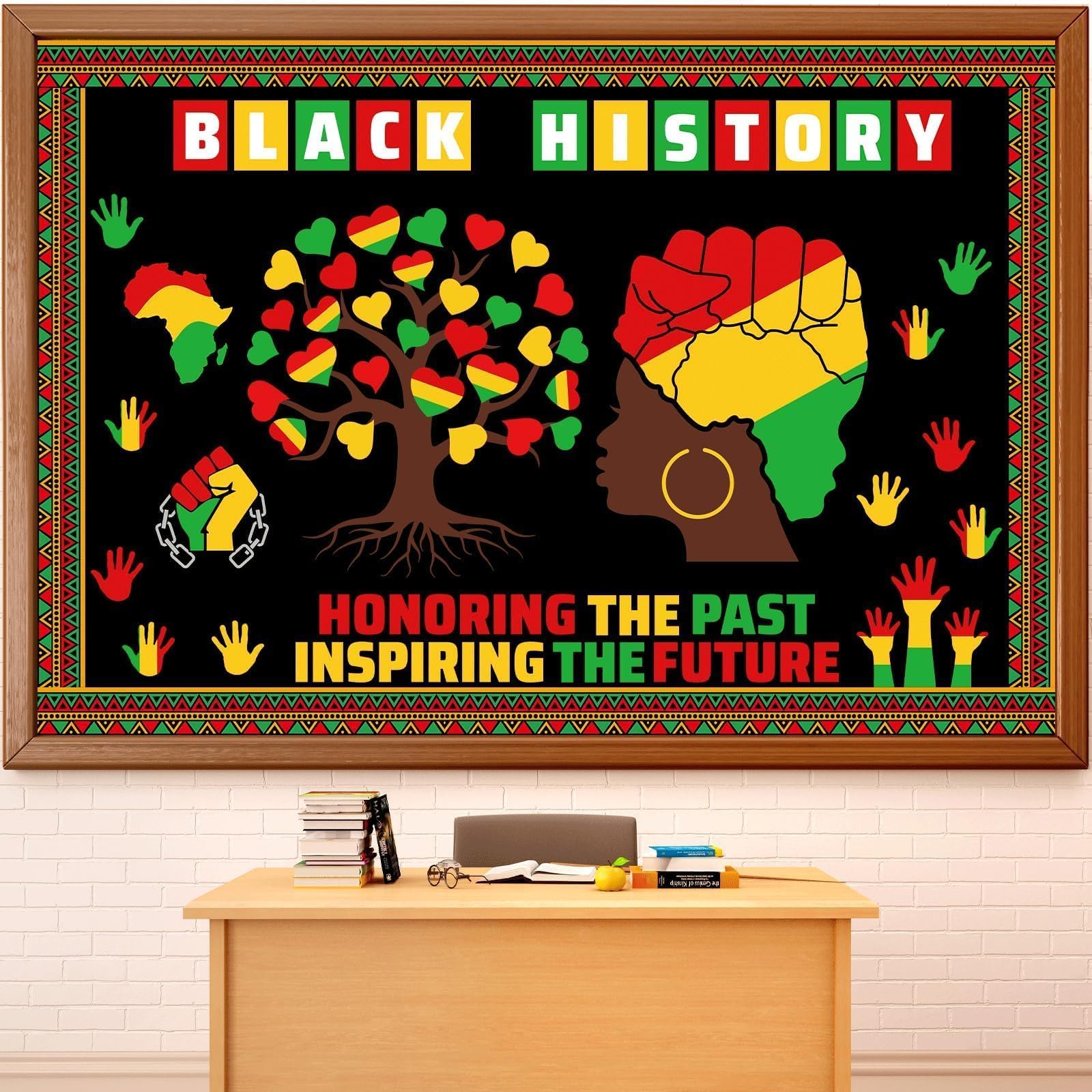Amazon.com : 90pcs Black History Month Bulletin Board Decorations Set ...