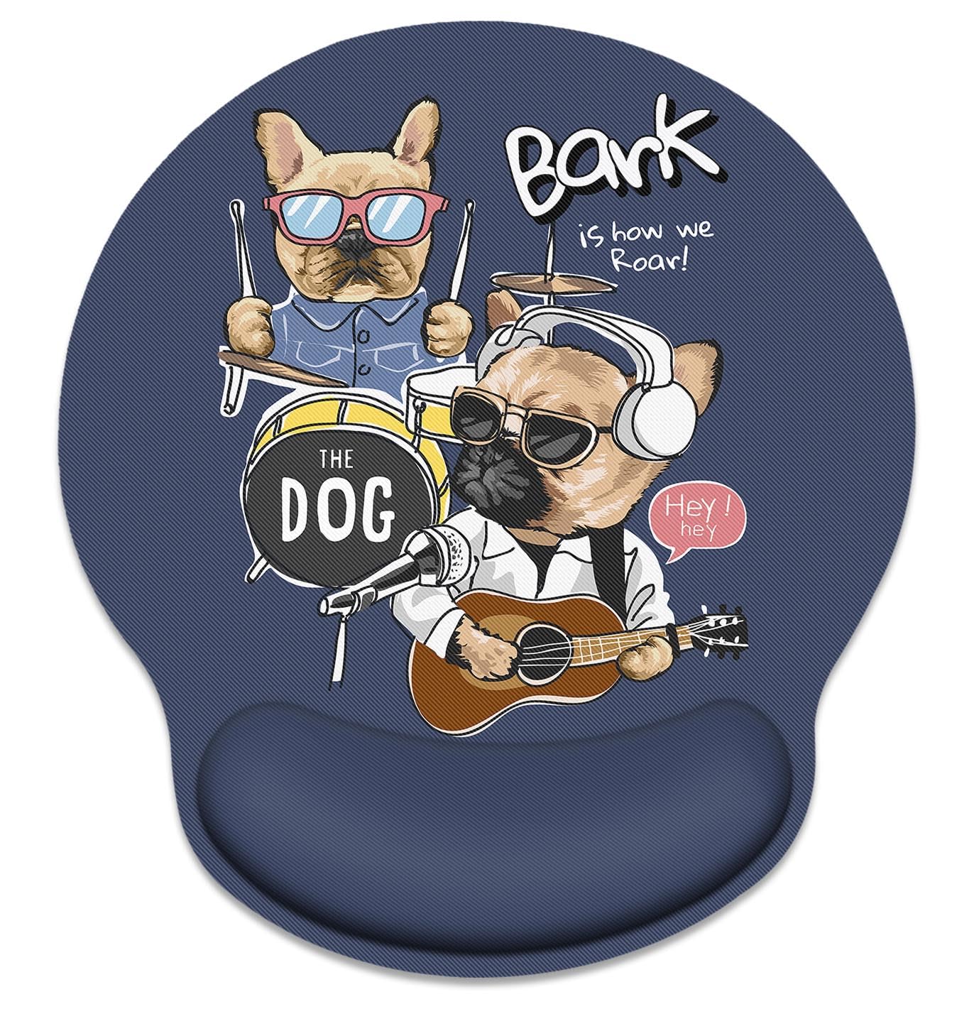 Amazon.com: Britimes Cute Music Dog Ergonomic Mouse Pad with Wrist ...