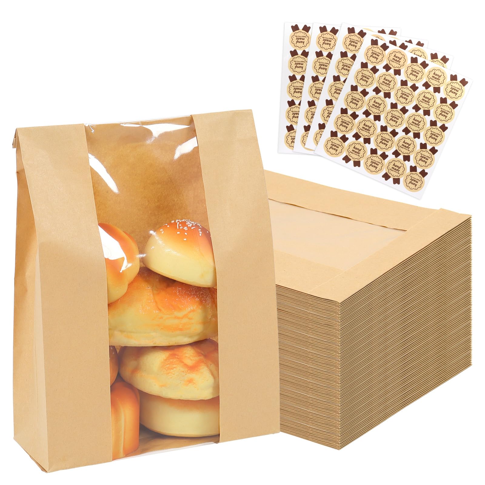 Amazon.com: DeziWood 200 Packs Paper Bread Bags for Homemade Bread ...