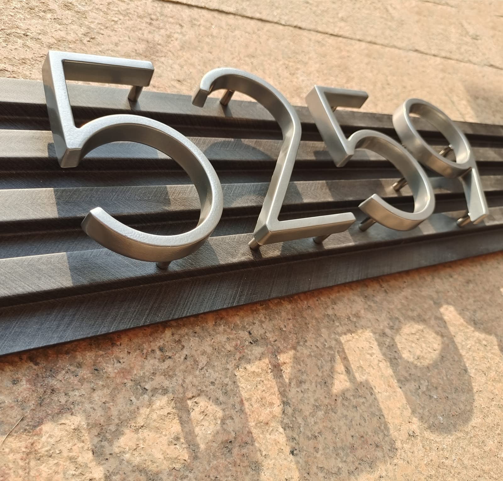 Snapklik.com : Metal Numbers For House Outside, 5 Inch Modern House ...