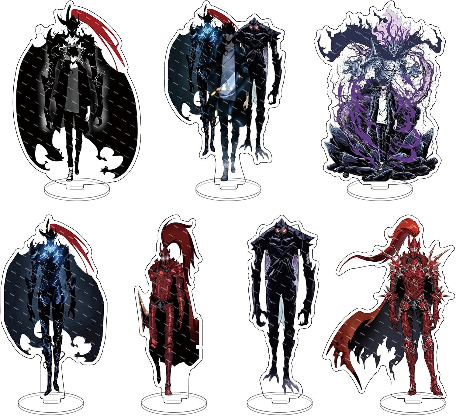 Amazon.com: SodaMeow Solo Leveling Acrylic Stand 7Pcs Set Solo Leveling ...