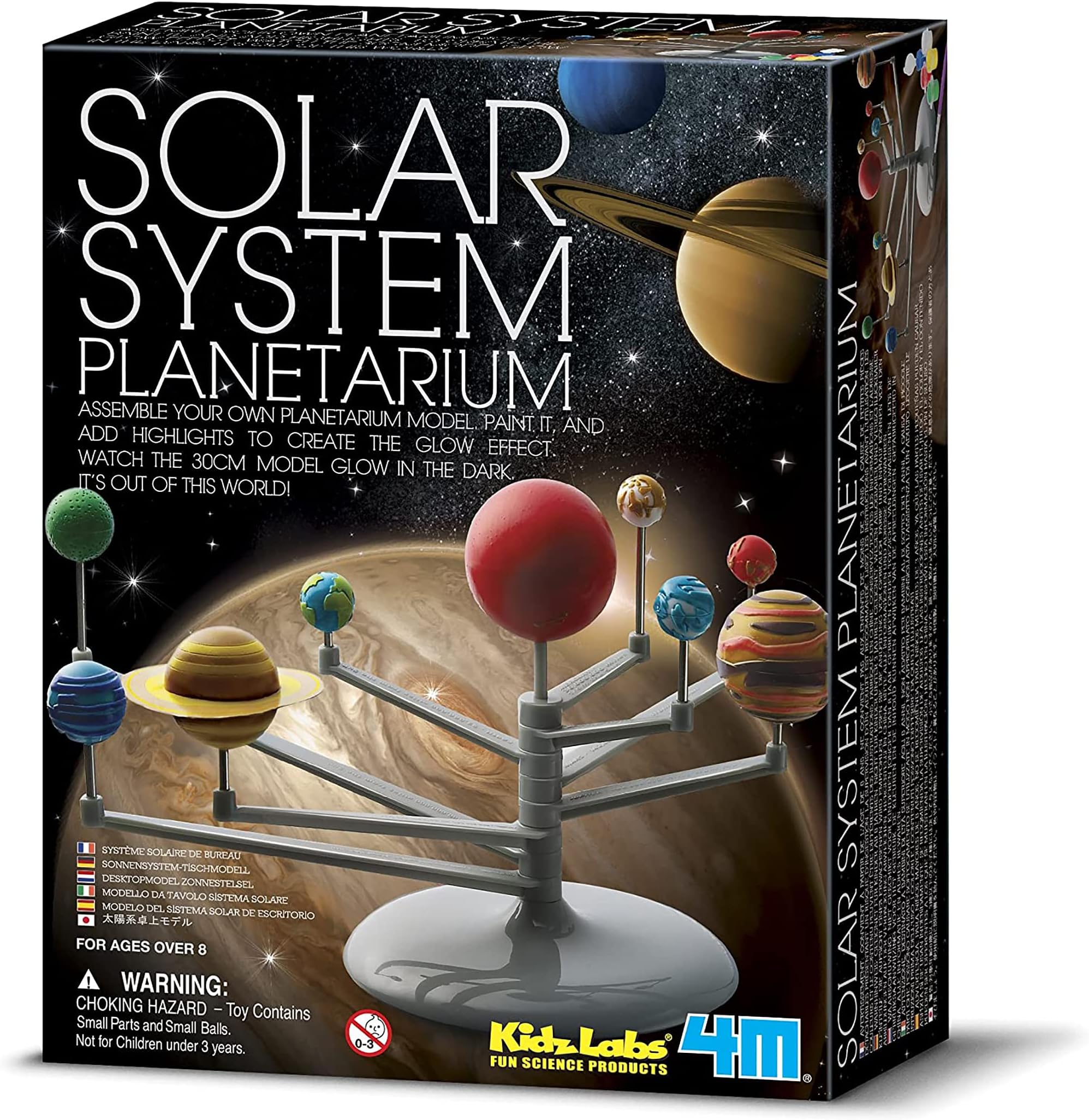 Amazon.com: Natural Gemstones Solar System Model Multicolor Space Decor ...