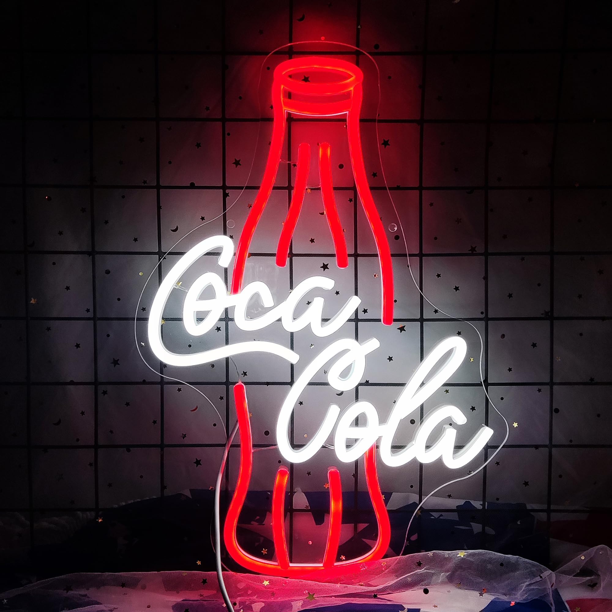 Amazon.com : C0ca-Cola Neon Sign for Wall Decor Cola Led Light Sign ...