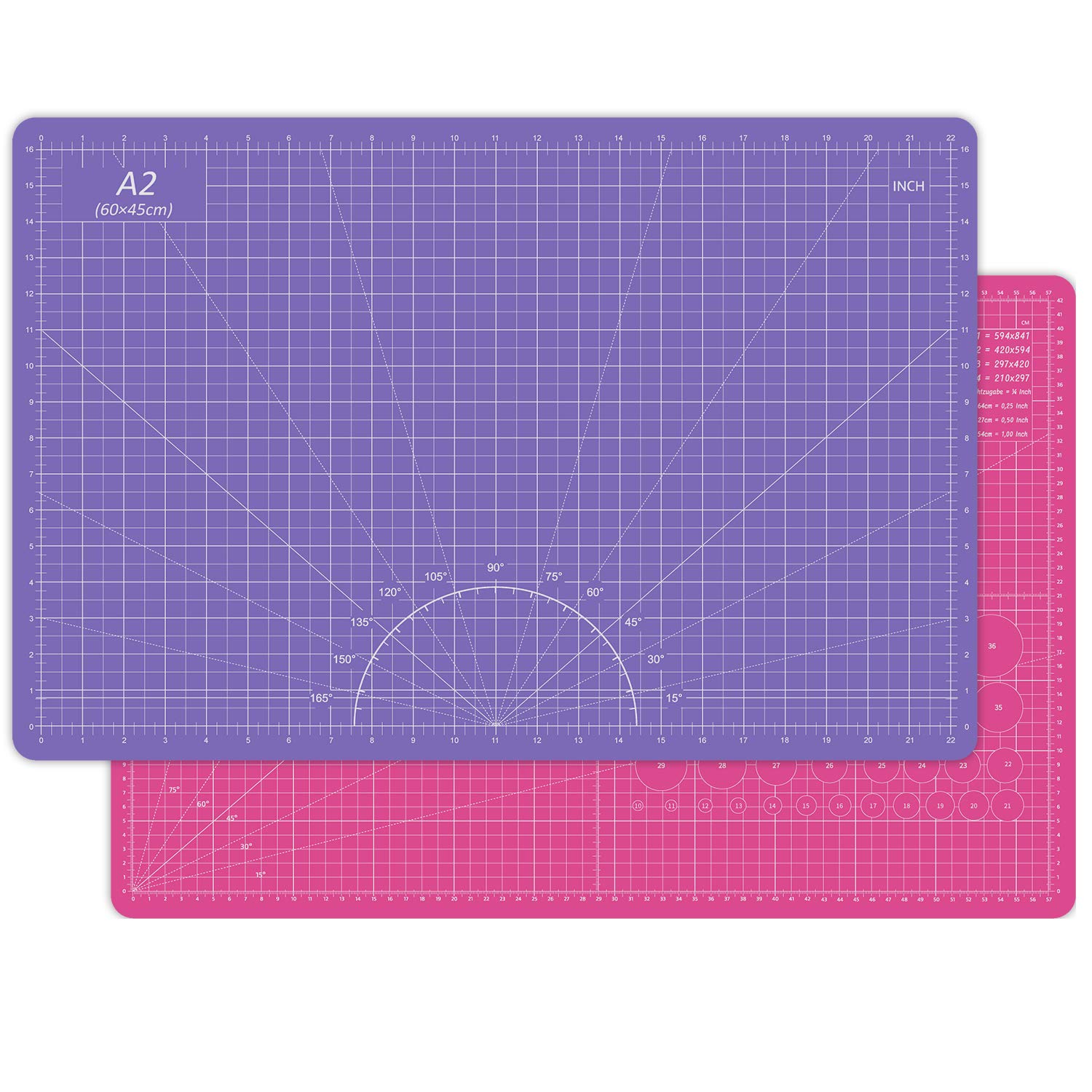 Buy O'woda A2 (60x45cm) Craft Cutting Mat, Self Healing Double Sided ...