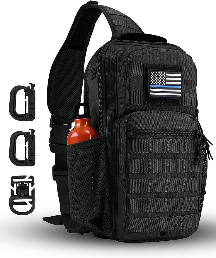 Amazon.com: Large Rover Sling Pack Tactical Shoulder Sling Bag Backpack ...