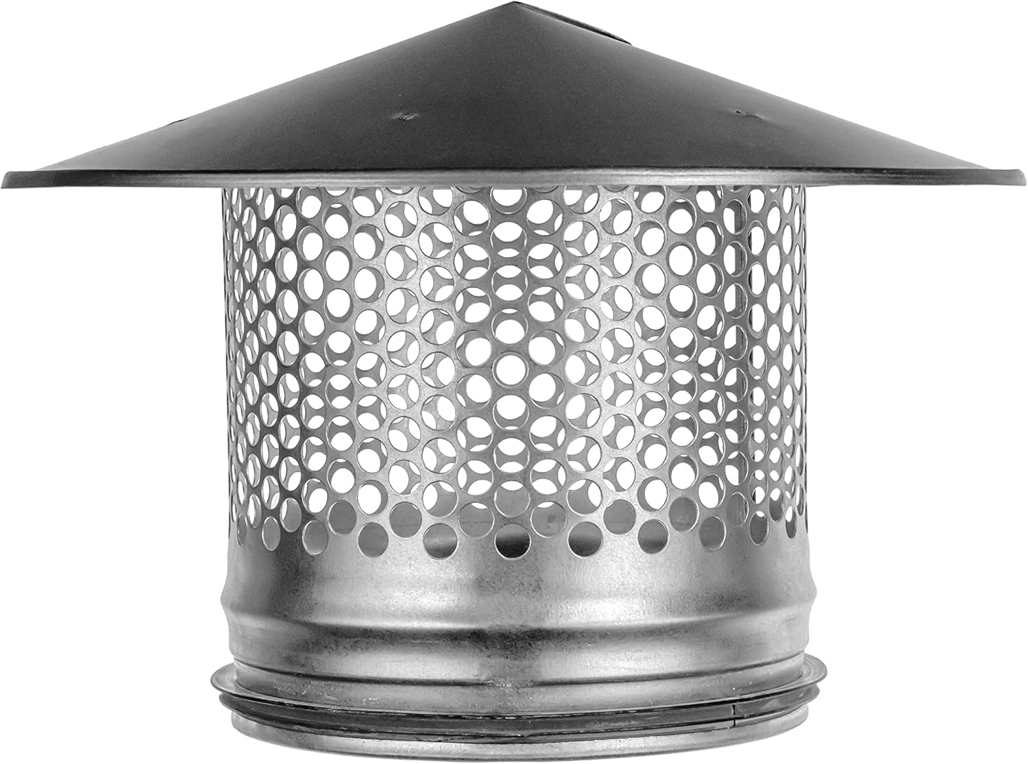 6 Inch Round Roof Rain Cap HVAC Vent Galvanized Steel All Weather ...