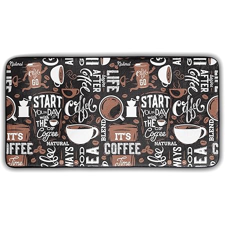 Amazon.com: Coffee House Kitchen Mats Cakes Pattern Kitchen Rugs Mats ...