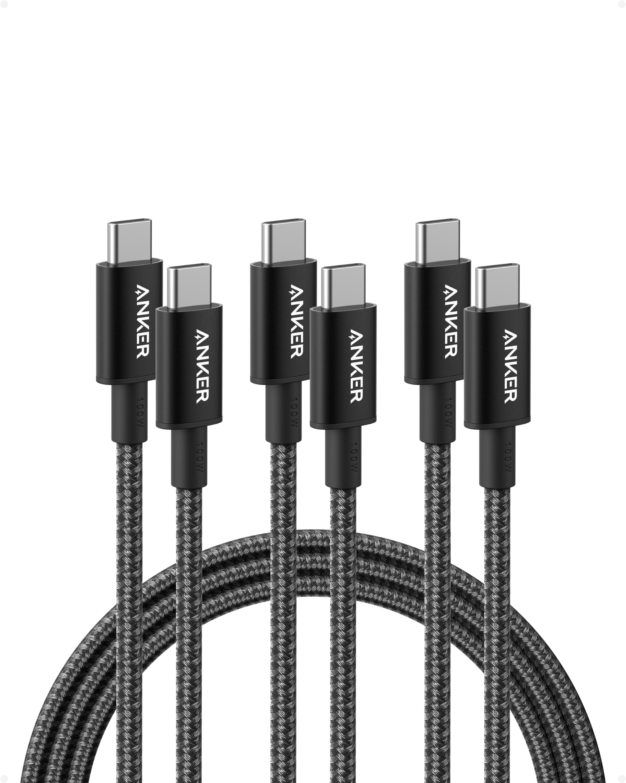 Anker USB C Cable Right Angle, 240W 2-Pack 6 ft USB C to USB C Cable ...