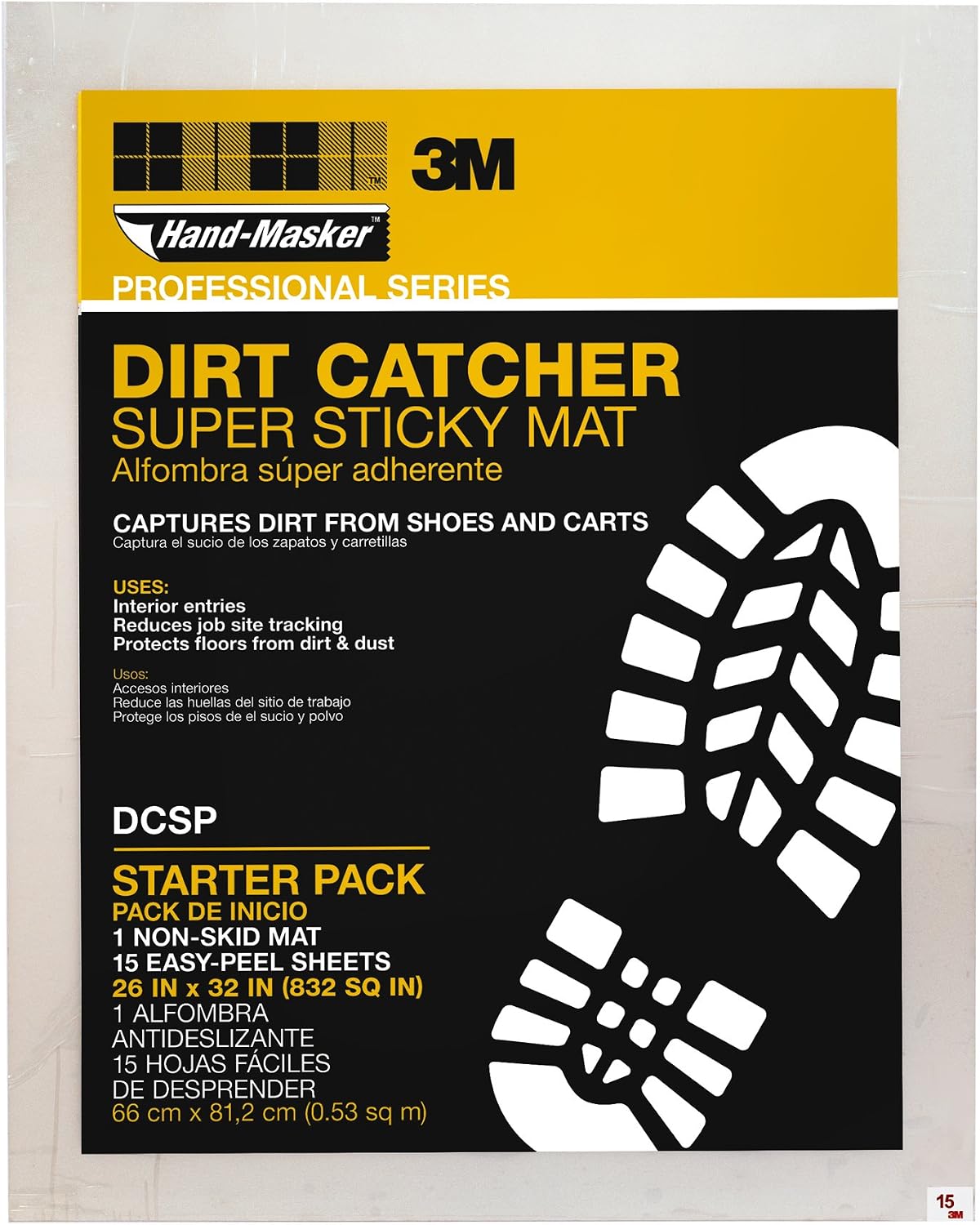 Amazon.com: Hand-Masker DCSP Dirt Catcher Super Sticky Mat Starter ...