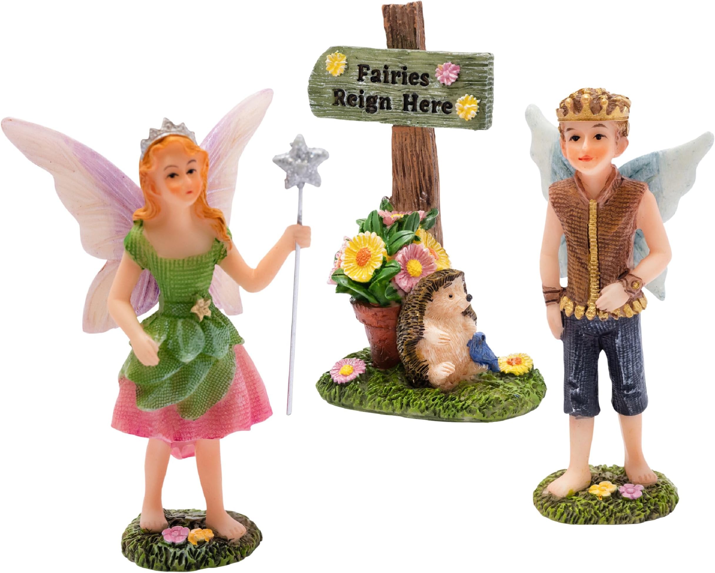 Amazon.com: PRETMANNS Fairies for Fairy Garden – Adorable Accessories ...