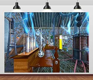 Amazon.com : BELECO 7x5ft Fabric Vintage Science Laboratory Backdrop ...