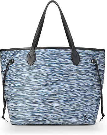 Amazon.com: Louis Vuitton, Pre-Loved Blue Light Denim Epi Neverfull MM ...