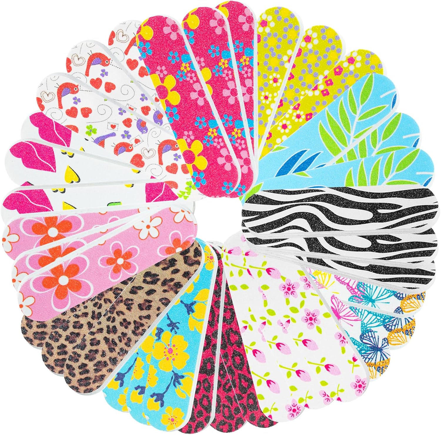 36 Pcs Professional Mini Nail Files Mini Double Sided Emery Boards for ...