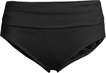 Amazon.com: Lands' End Womens Chlorine Resistant Fold Over Mid Waist ...