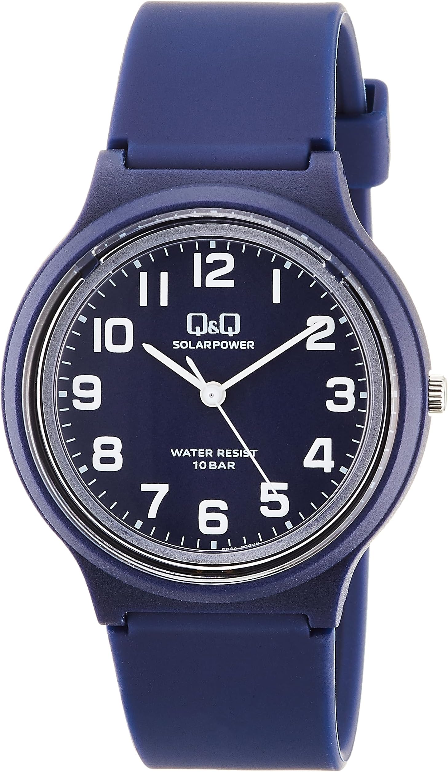 Citizen Q&Q E04A-003VK Men's Polyurethane Analog Solar Watch, Water ...