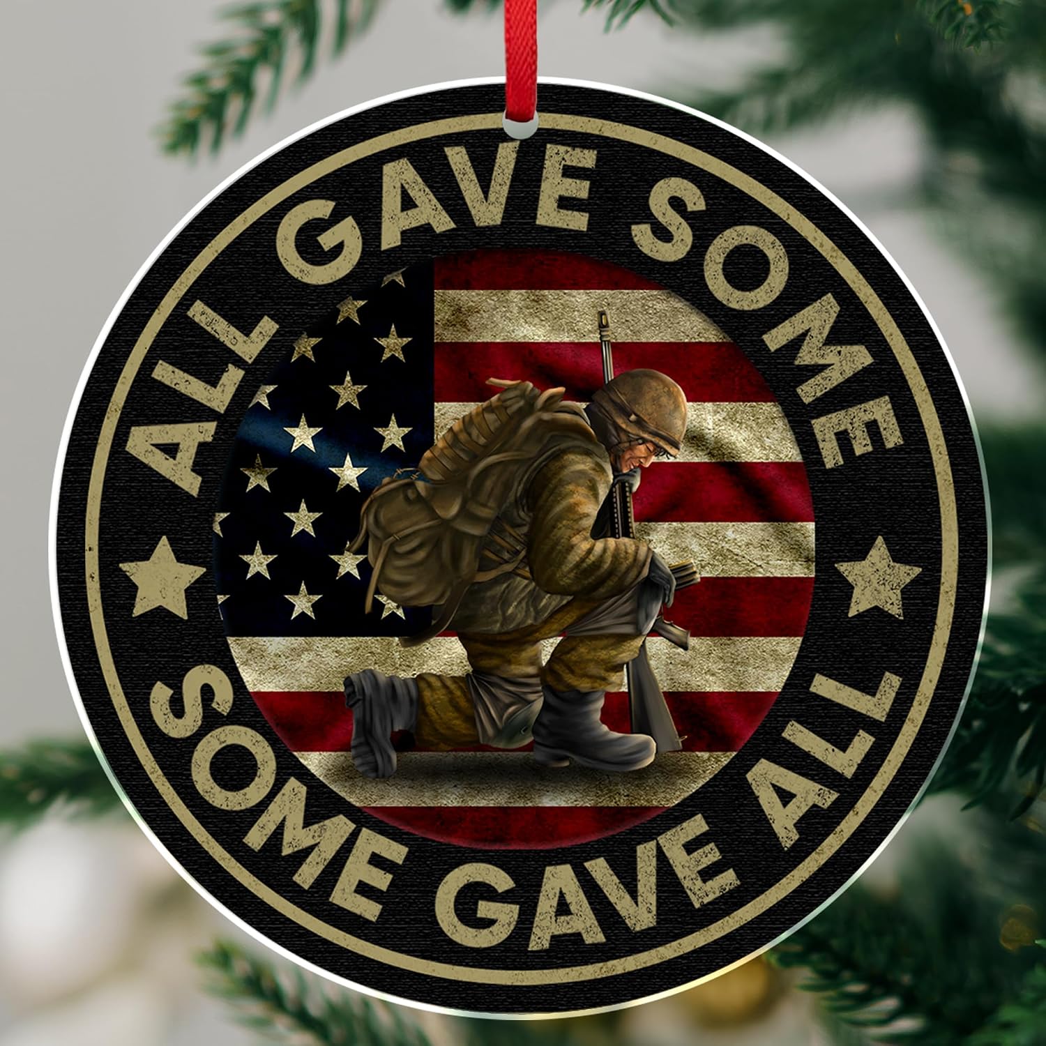 Amazon.com: FLAGWIX Veteran 2024 Christmas Ornaments Gifts - Patriotic ...