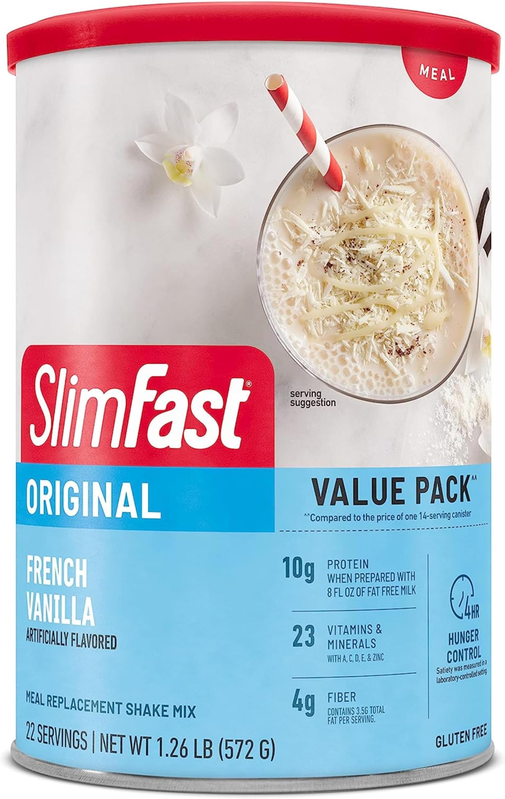 Amazon.com: SlimFast Meal Replacement Powder, Original French Vanilla ...