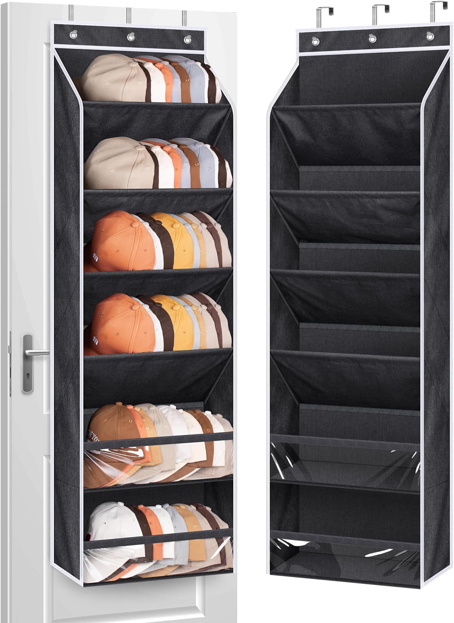 Amazon.com: KEETDY Metal Hat Racks for Baseball Caps & 6-Shelves Over ...