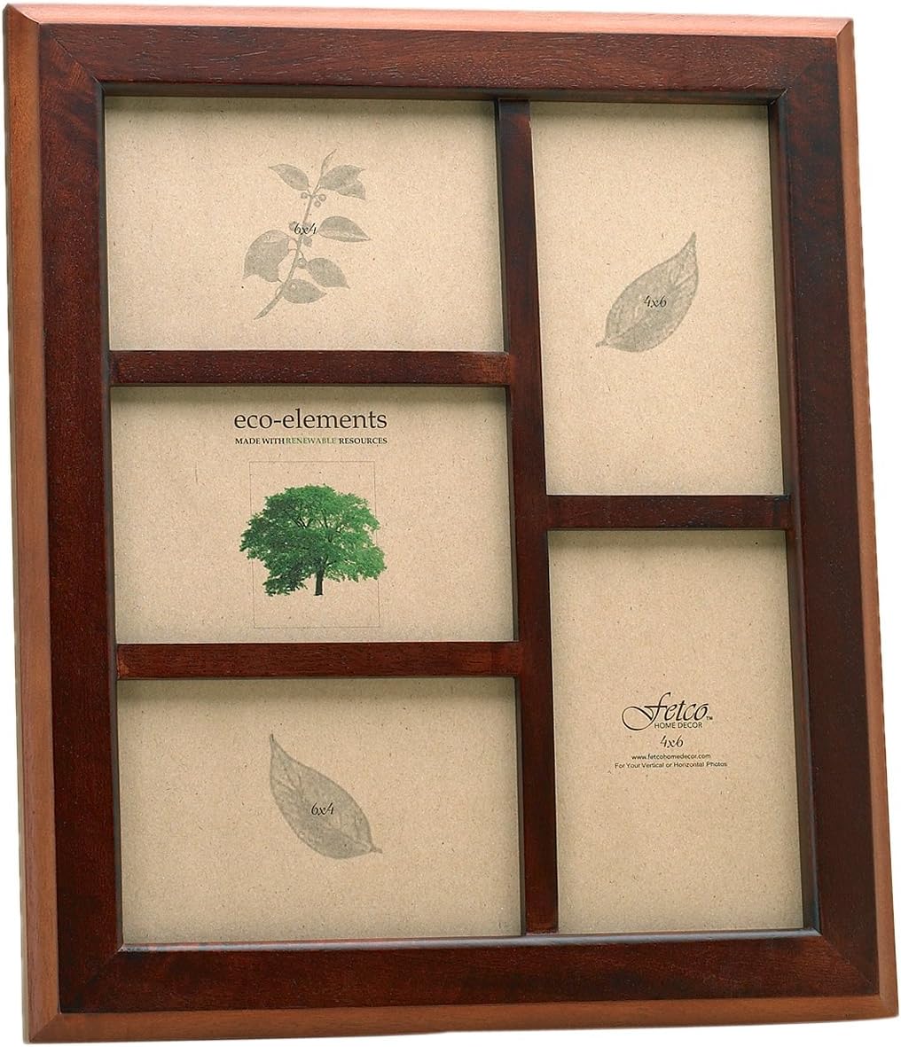 Fetco Home Décor Sierra Frame, 2-Tone Mahogany : Amazon.co.uk ...