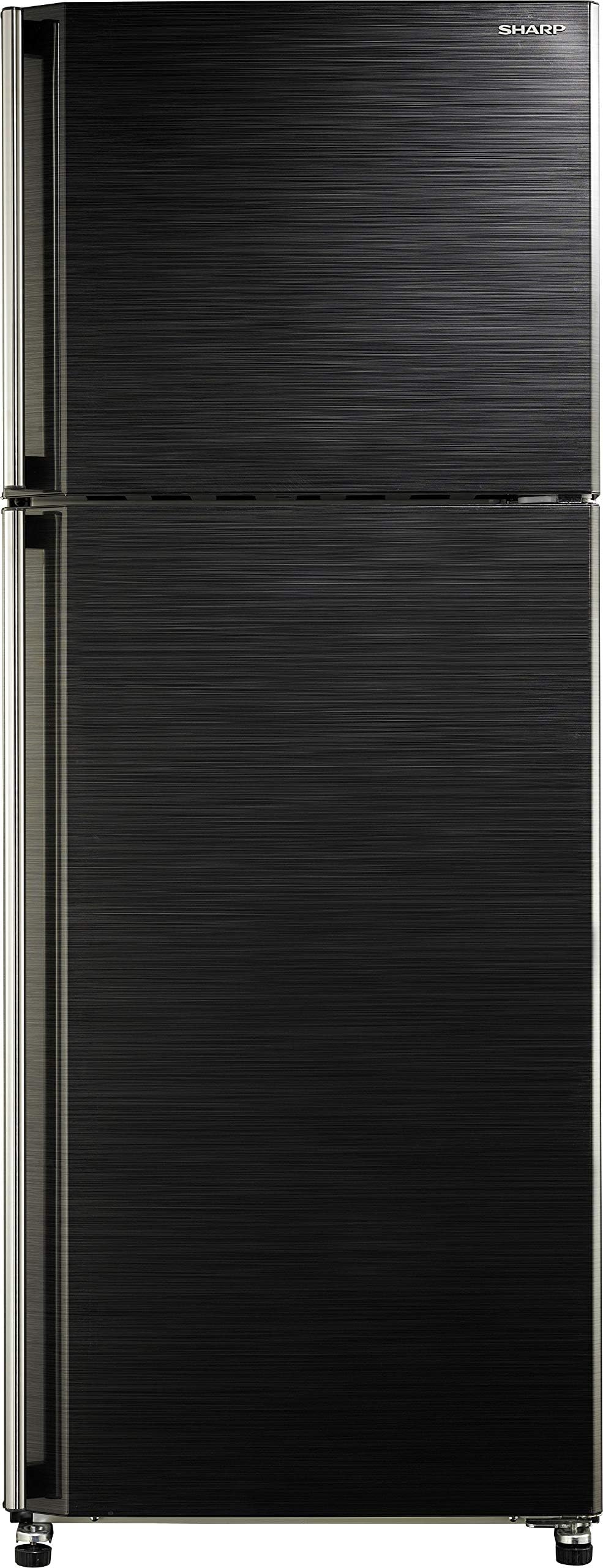 Sharp SJ-GV58A(BK) Refrigerator Inverter with 2 Glass Black Door and ...