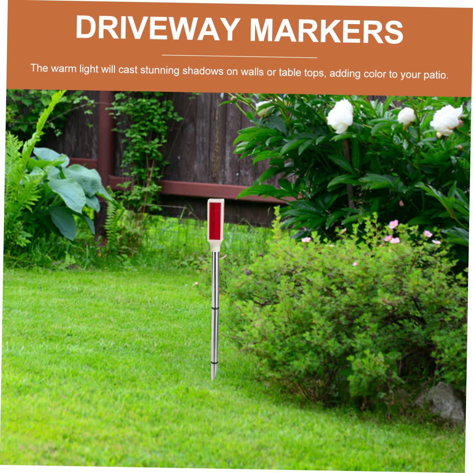 Led Solar Driveway Markers Solar Deck Lights Outdoor, 12 Pack JACKYLED