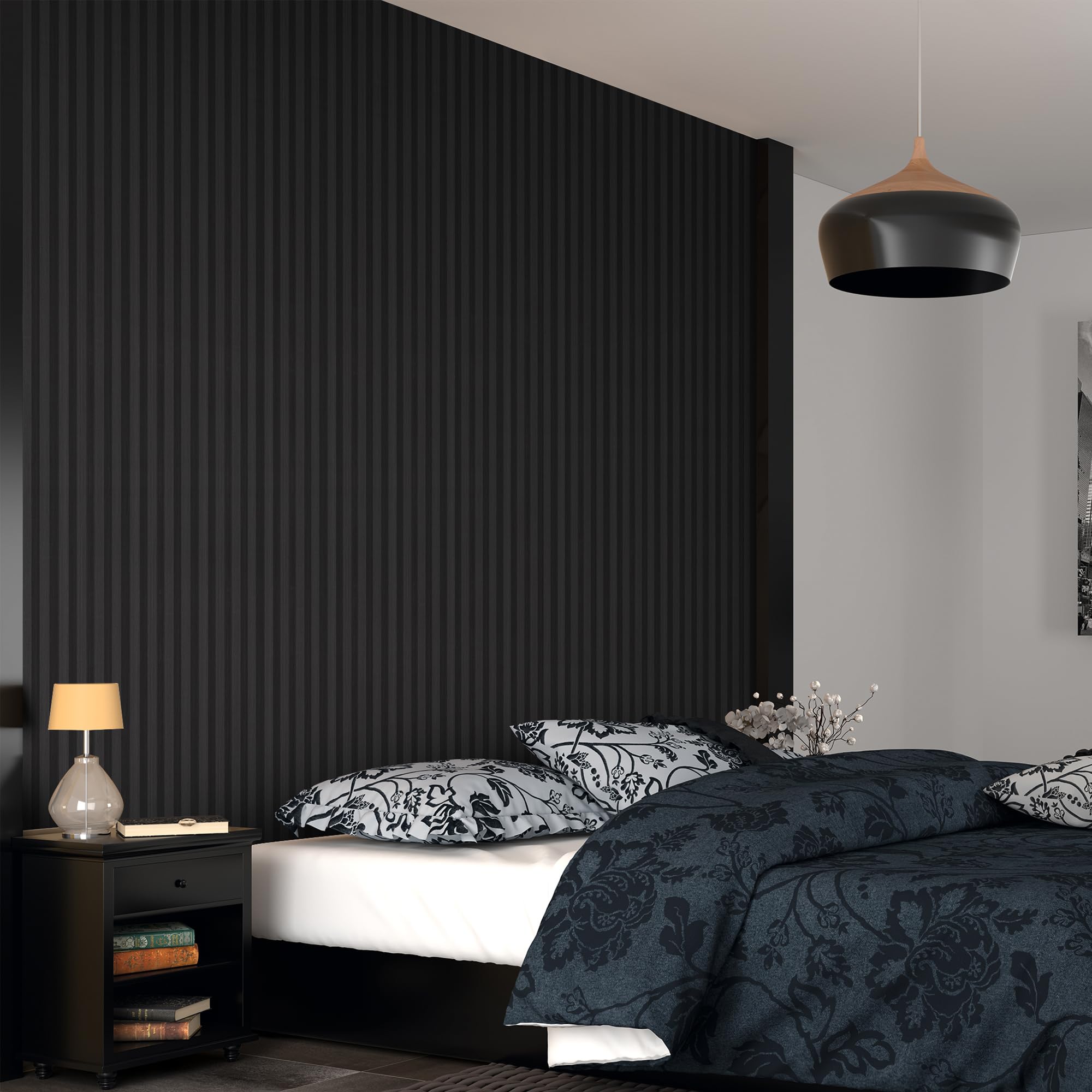 Snapklik.com : INNO STICKERS 6-Piece WPC Acoustic Slat Wall Panel For ...