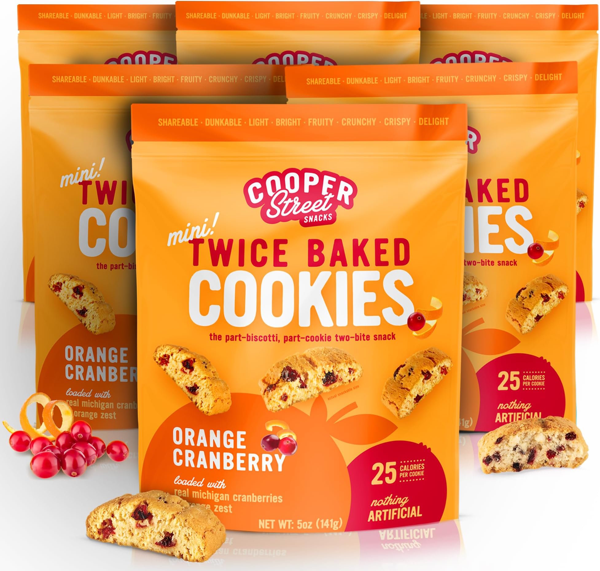 Amazon.com: M-Orange Cranberry Cookie Thins, 16 oz (1 Pack) : Grocery ...
