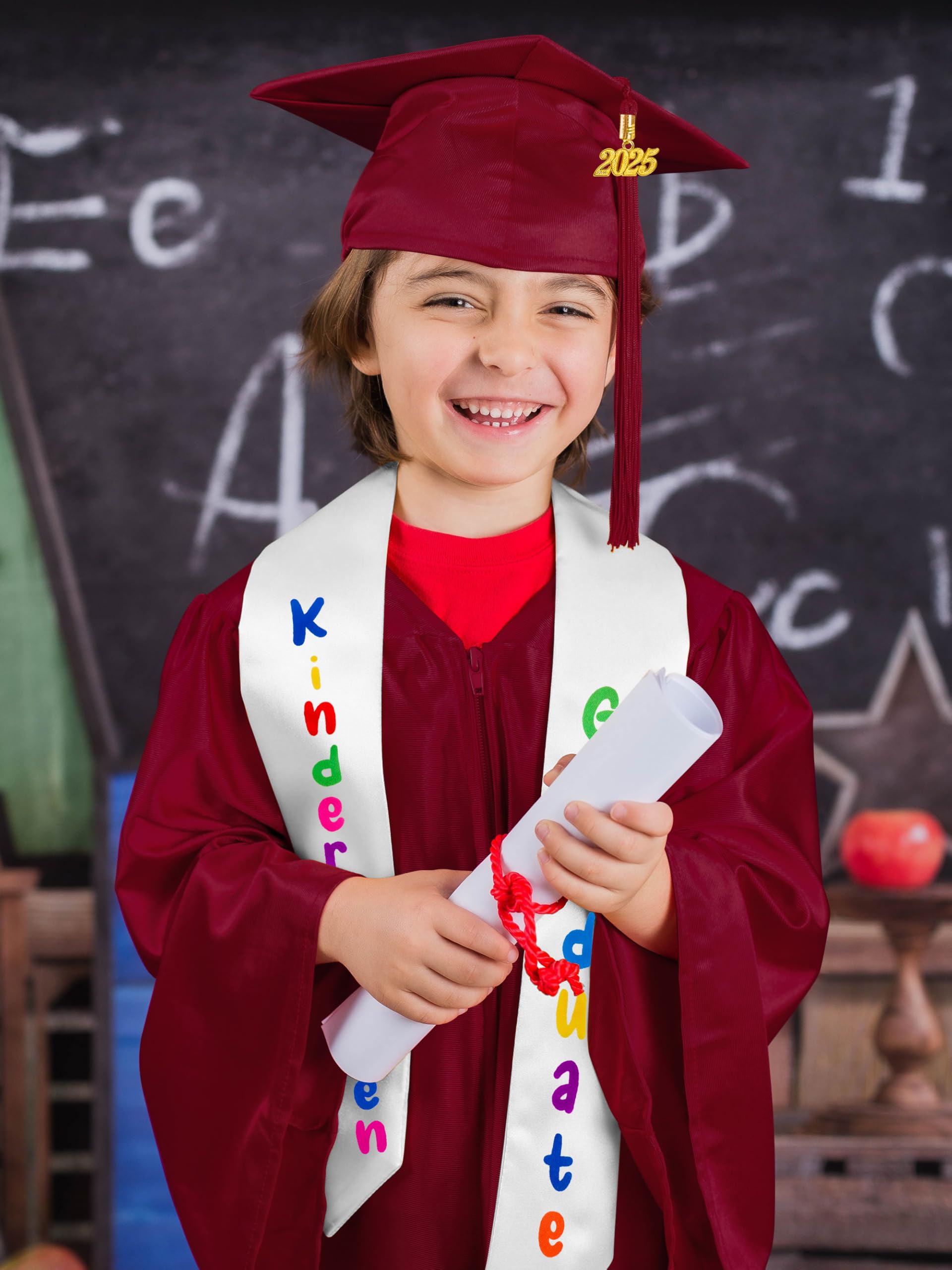 Snapklik.com : QZYL Kindergarten Graduation Cap And Gown Set, 2025 Kids ...