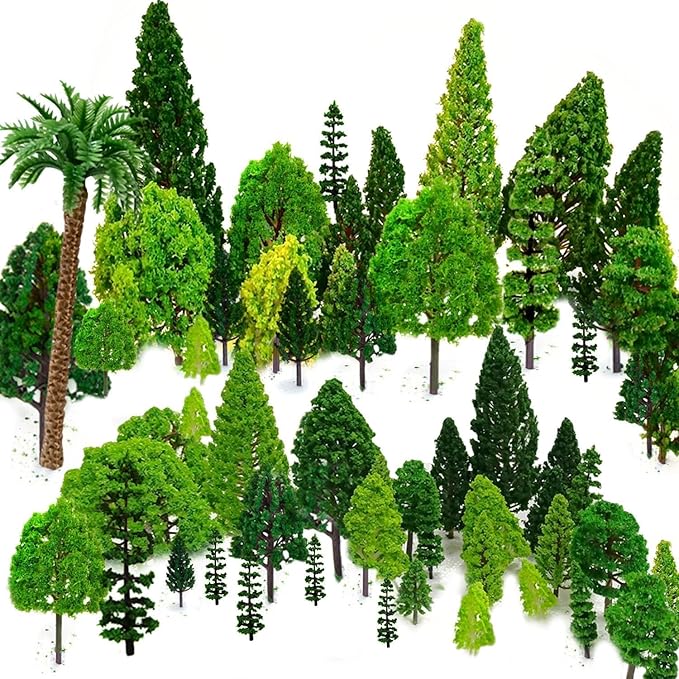 Amazon.com: OrgMemory Mixed Model Trees, 29pcs, 1.5-6 inch(4-16 cm), Ho ...