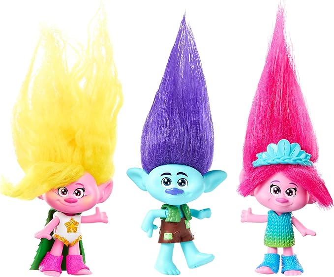 Amazon.com: Mattel DreamWorks Trolls Band Together Small Dolls with ...