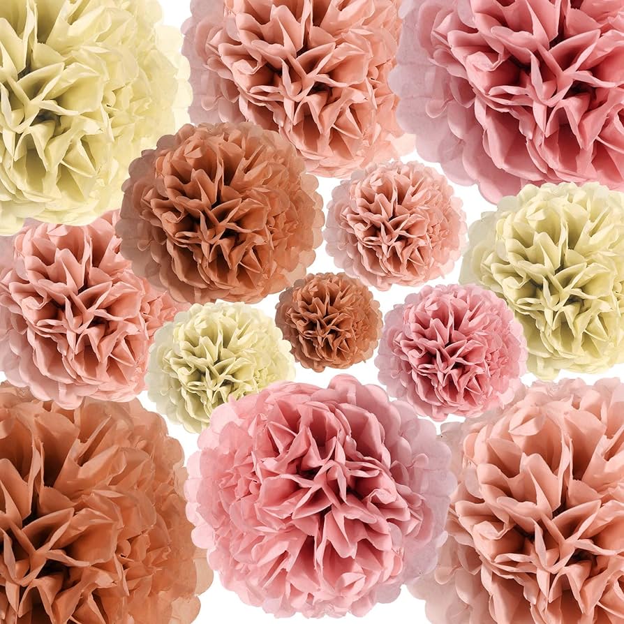 Tissue Paper Pom Poms