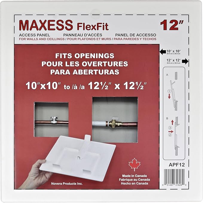Amazon.com: MAXESS Flex Fit 12" Spring Fastened Plastic Access Panel ...