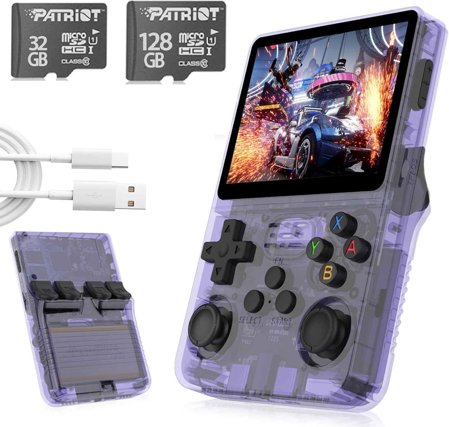 R36S Handheld Retro Gaming Console Linux System with 32+128G TF Card ...
