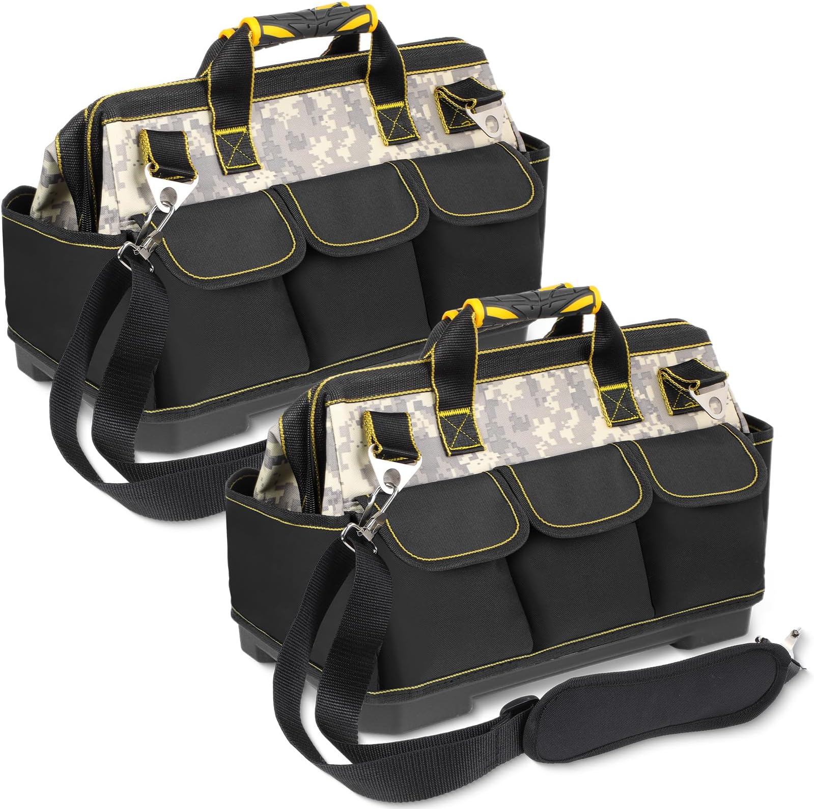 SilTriangle 2 Pack 17 Inch Tool Bags for Men Heavy Duty Wide Mouth Tool ...