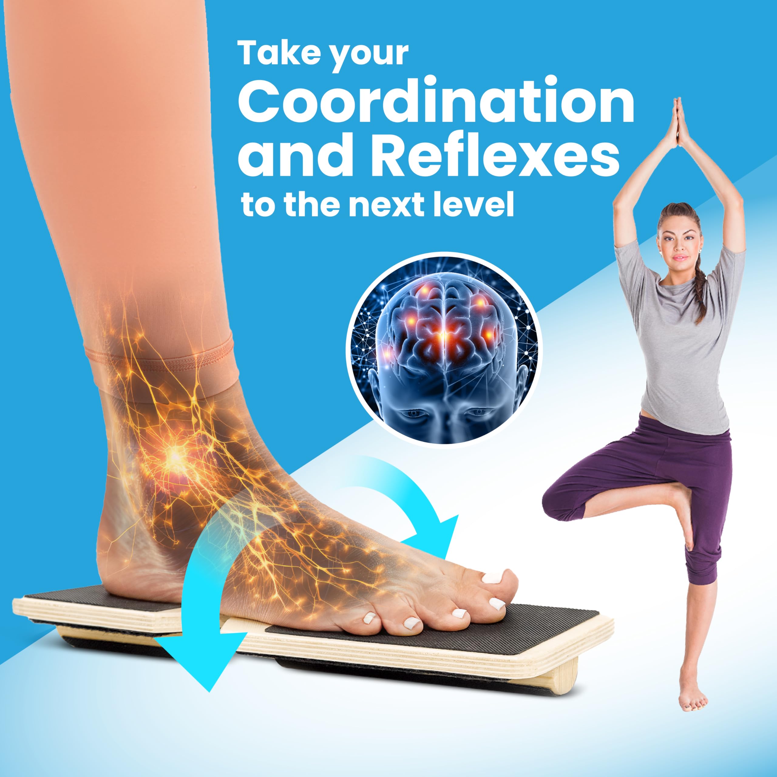 Snapklik.com : Single Leg Balance Board - Ankle & Foot Exerciser ...