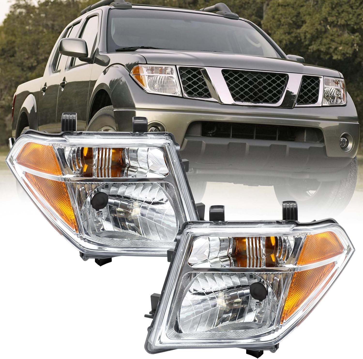 Amazon.com: Sunhua Headlight Assembly Fit for 2005-2008 Nissan Frontier ...