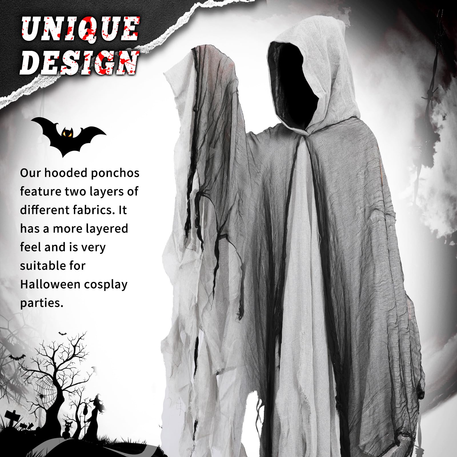 Joyincoser Hooked Cloak Medieval Renaissance Gothic Wizard Cape Death ...