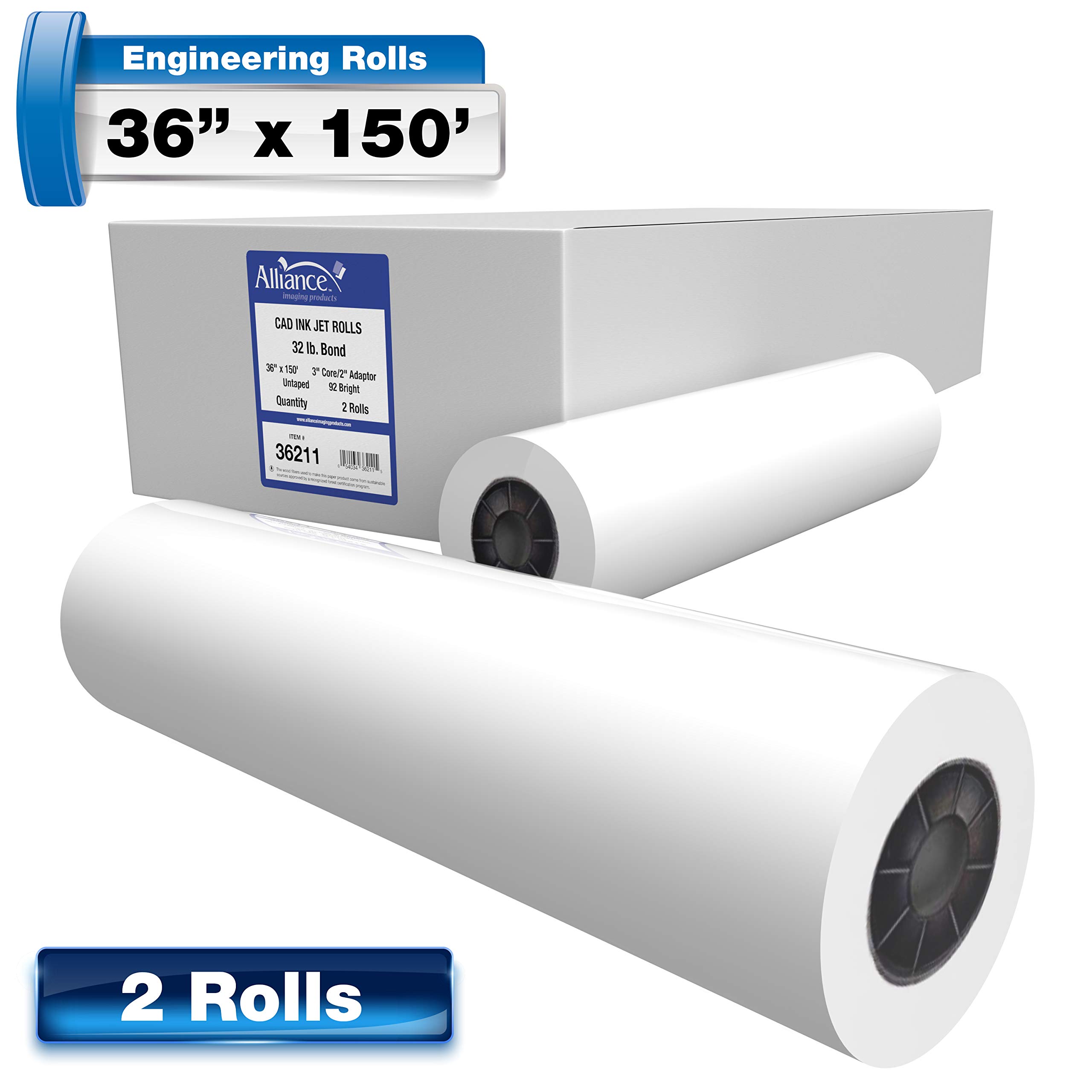 Snapklik.com : Alliance Wide Format Paper CAD Bond Rolls