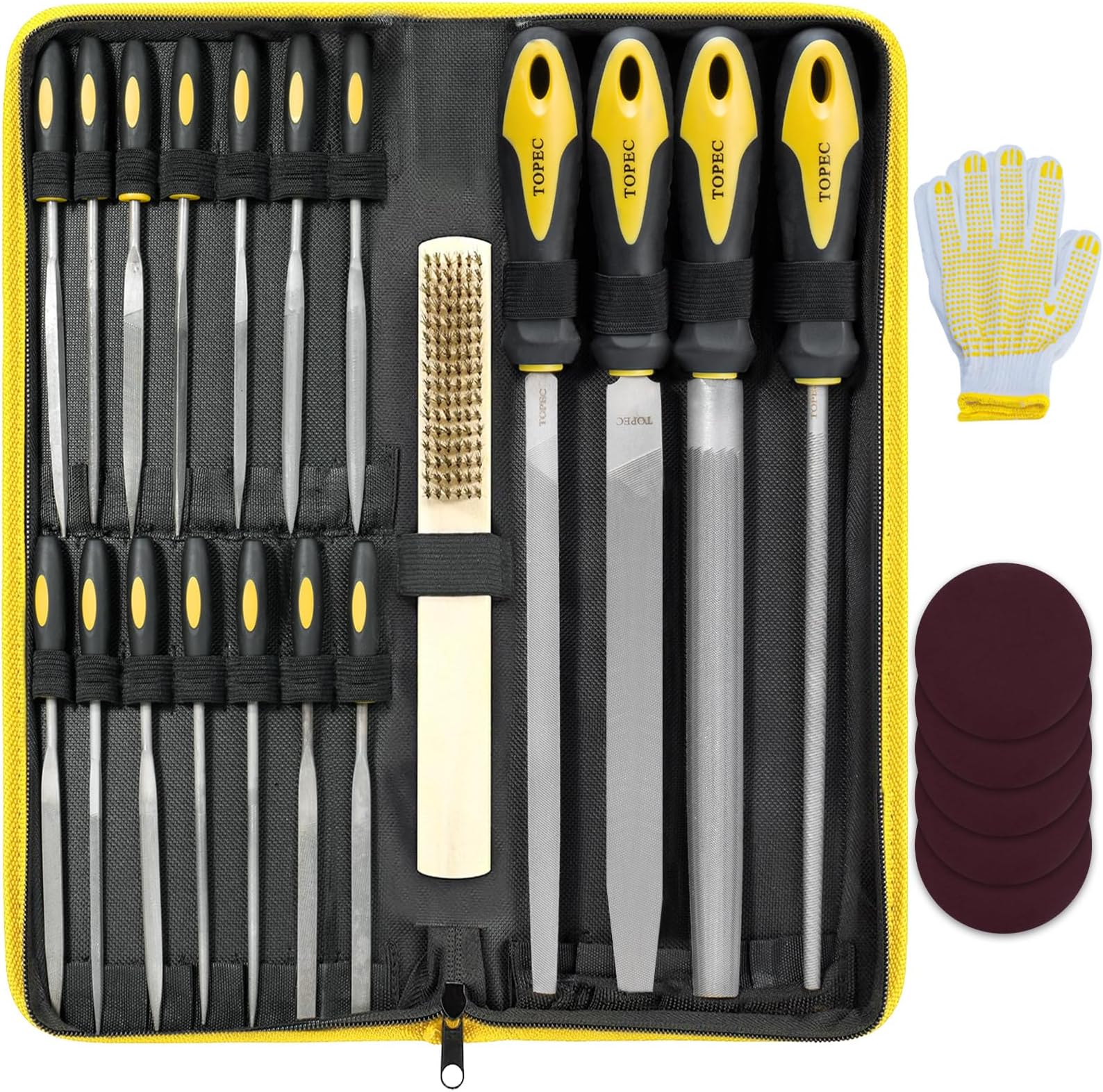 Amazon.com: Amazon Basics Steel File Set - Hardened Alloy Steel - 5 ...