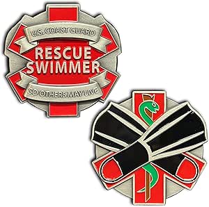 Amazon.com: EL11-009 US Coast Guard Rescue Swimmer Challenge Coin USCG ...