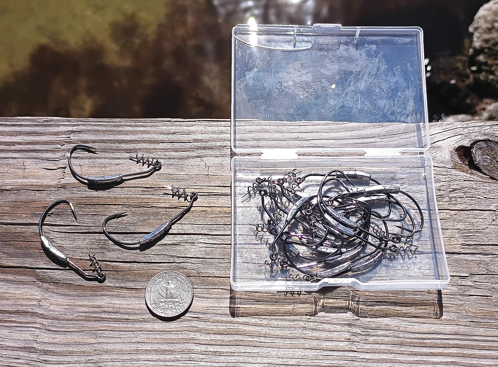 Amazon.com : Weighted Swimbait Hooks,20pcs/Box Jig Weighted Hooks with ...