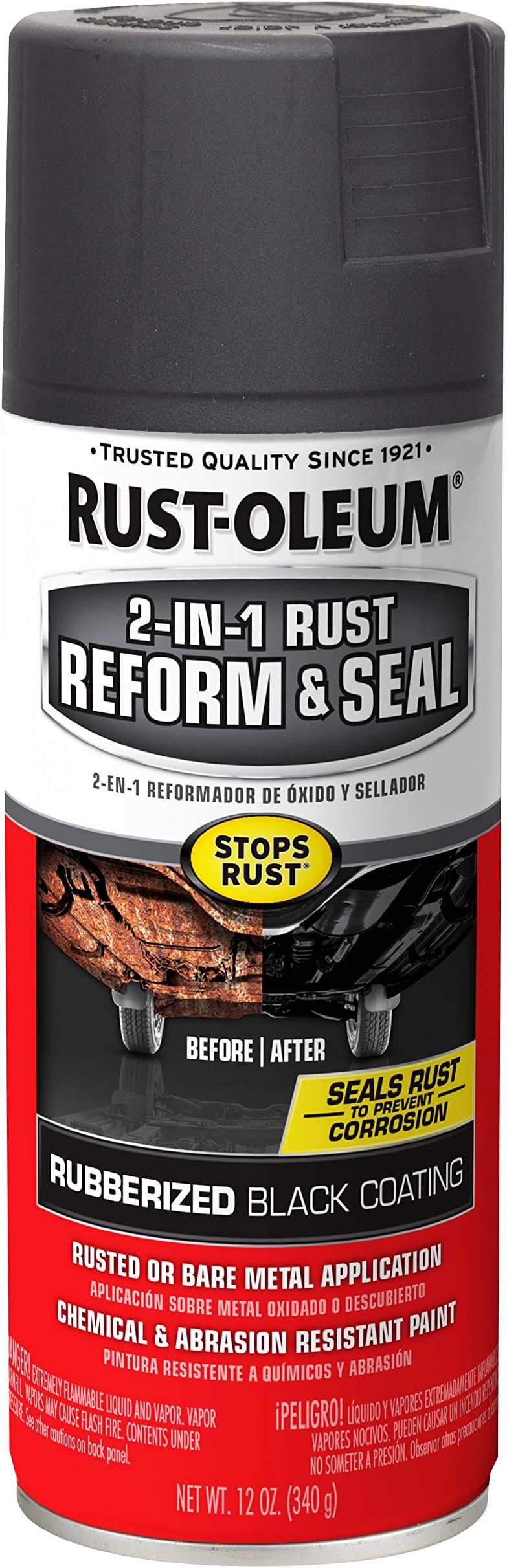 Amazon.com: Rust-Oleum 248658-3PK Rust Reformer Spray, 10.25 oz, Black ...