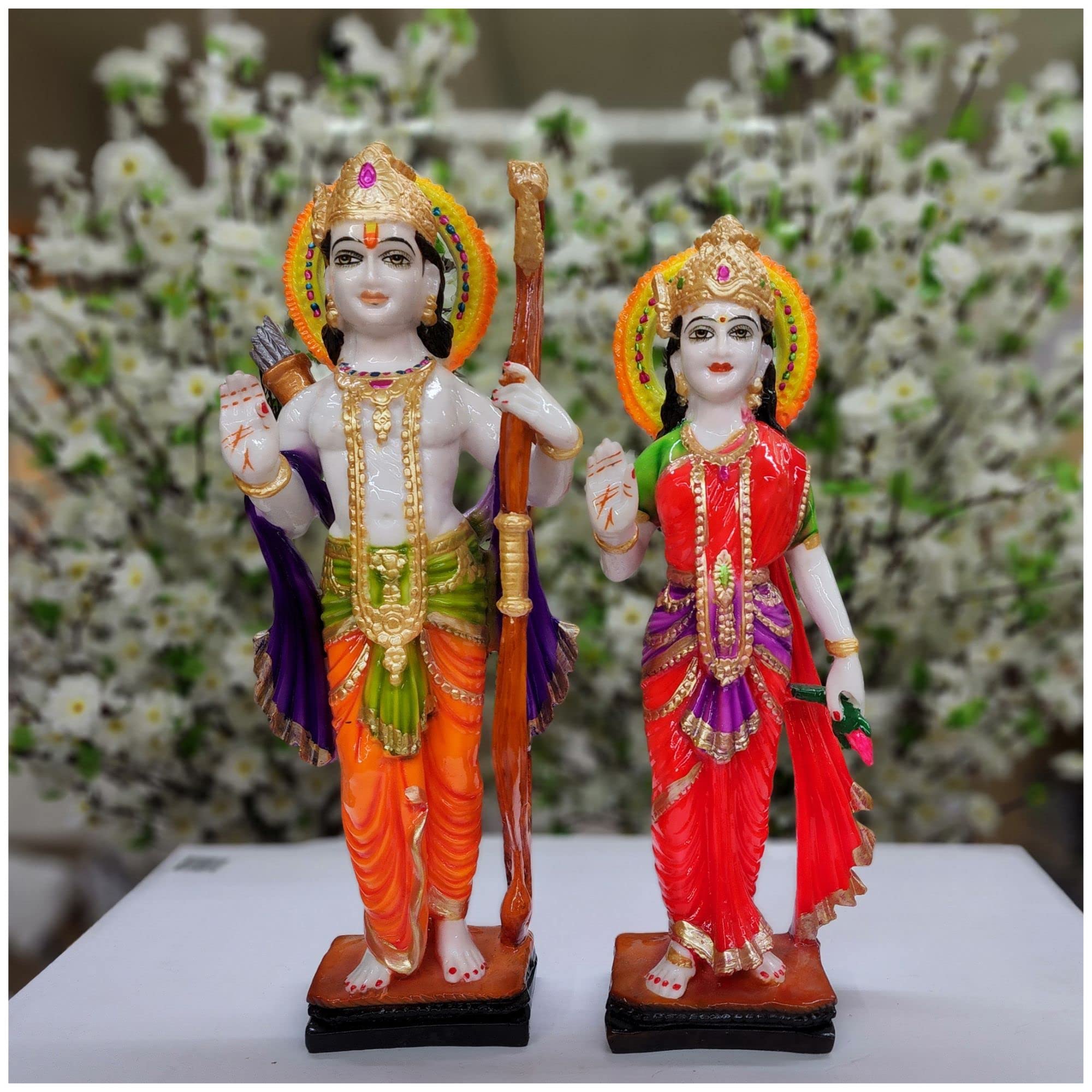 Buy AtoZ India Cart Ram Sita Statue Lord Ram with Sita MATA Idol Ram ...