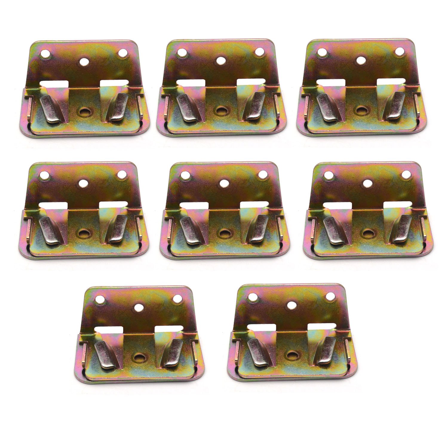 Buy Antrader Heavy Duty Wood Bed Rail Bracket Bed Slat Connector Wood ...